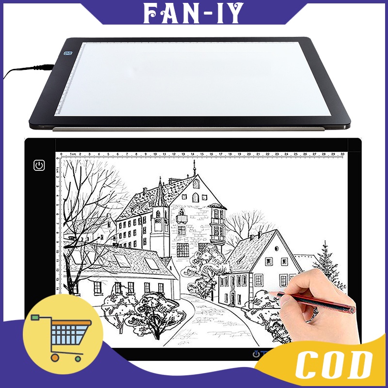 Jual A4 Led Drawing Tracing Board / Ultra Slim Cahaya Dapat Diatur Gigi ...