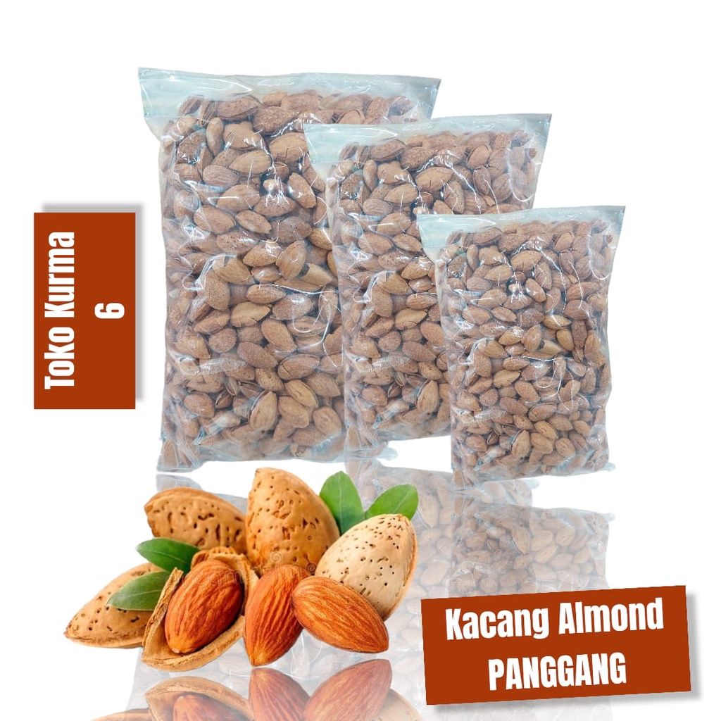 Jual Kacang almond rasa susu kualitas terbaik 1kg (panggang/roasted ...