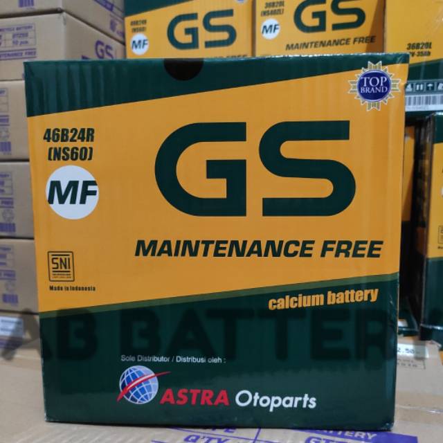 Jual Aki Mobil GS MF Astra NS60 (46B24R) | Shopee Indonesia