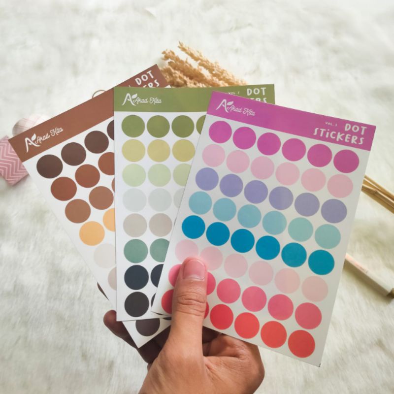 Jual Sticker Dot Deco Stiker Dotted Bulat Bundar Bullet Journal ...