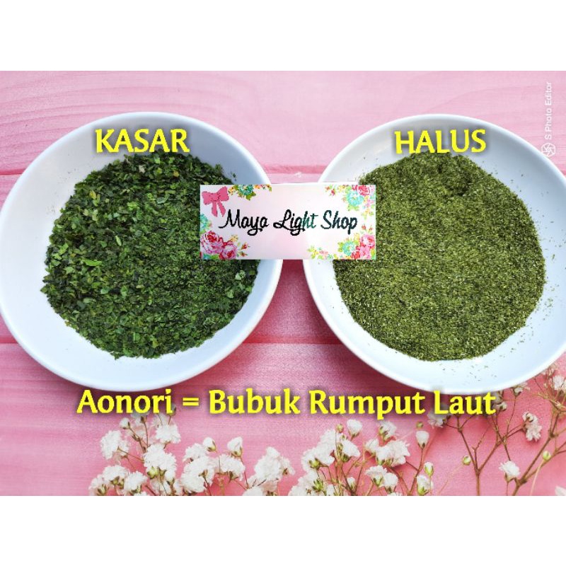 Jual Aonori 50gr 100gr halus dan kasar halal taburan takoyaki ...