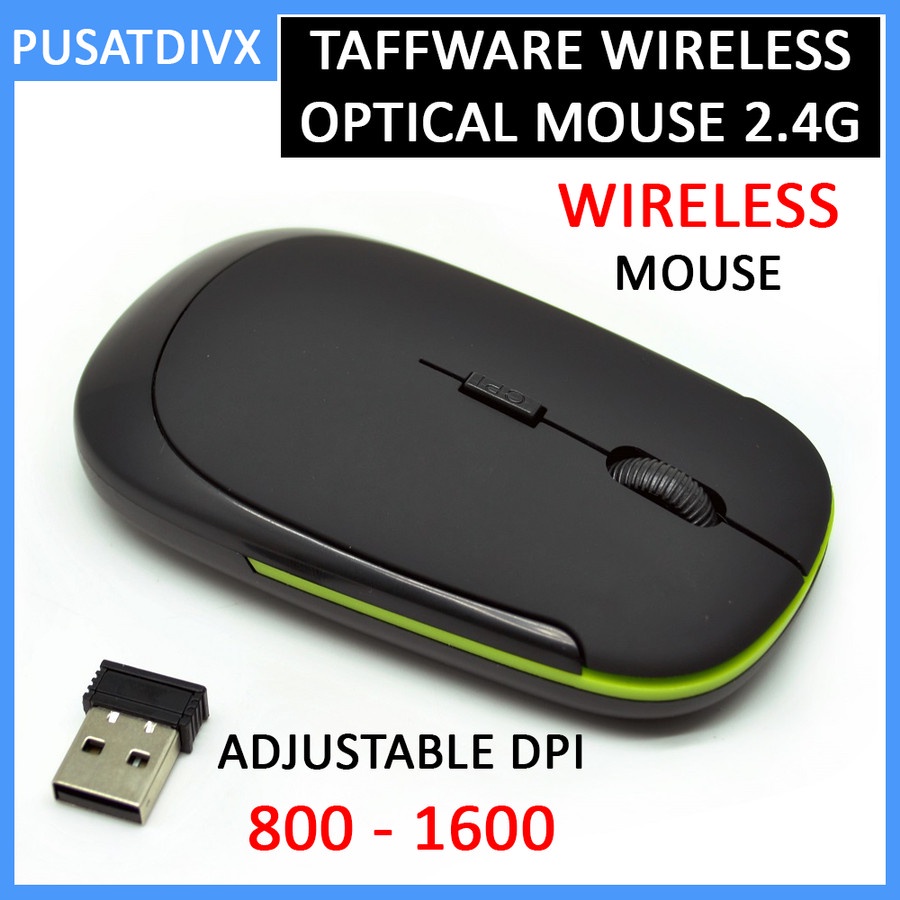 Jual TAFFWARE WIRELESS OPTICAL MOUSE 2.4G LAPTOP DESKTOP MINI PC ...