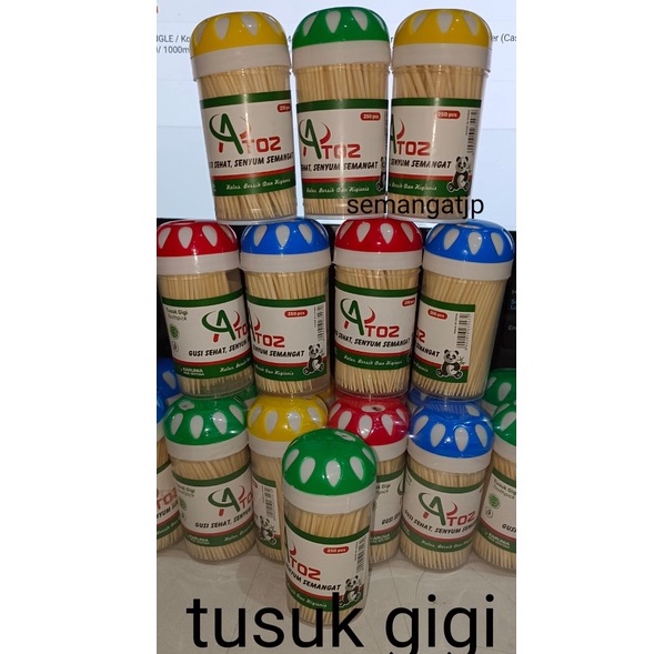 Jual Tusuk gigi tabung Tusuk Gigi Wadah Tempat isi+-250 pc | Shopee ...