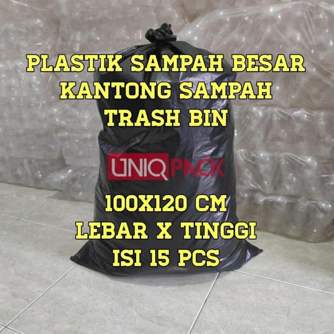 Jual ------] Plastik Sampah 100x120 Cm/ Trash Bag Hitam/ Kantong Sampah Jumbo Besar | Shopee ...