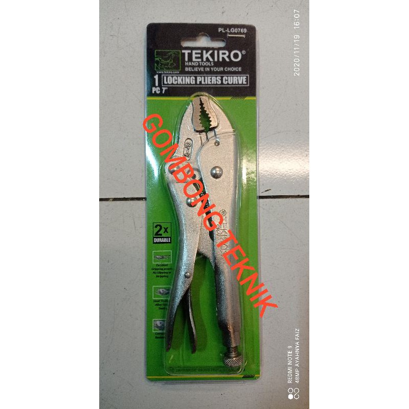 Jual Tang buaya tang stel curve/ bengkok 7" tekiro | Shopee Indonesia