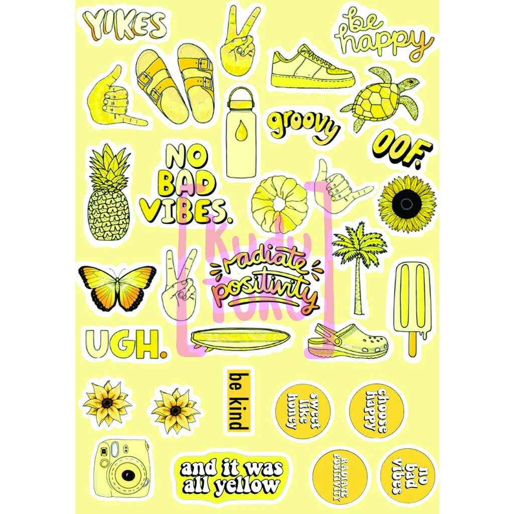 Jual STKR sticker aesthetic / sticker laptop / sticker pack | Shopee ...