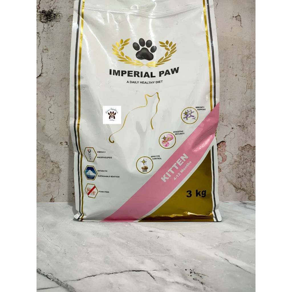 Jual Makanan Kucing Imperial Paw Kitten 3 kg - Makanan Anak Kucing 3kg ...