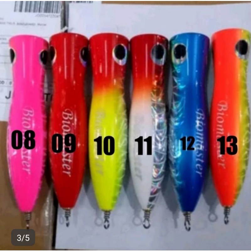 Jual umpan popper biomaster 13 cm baha kayu | Shopee Indonesia
