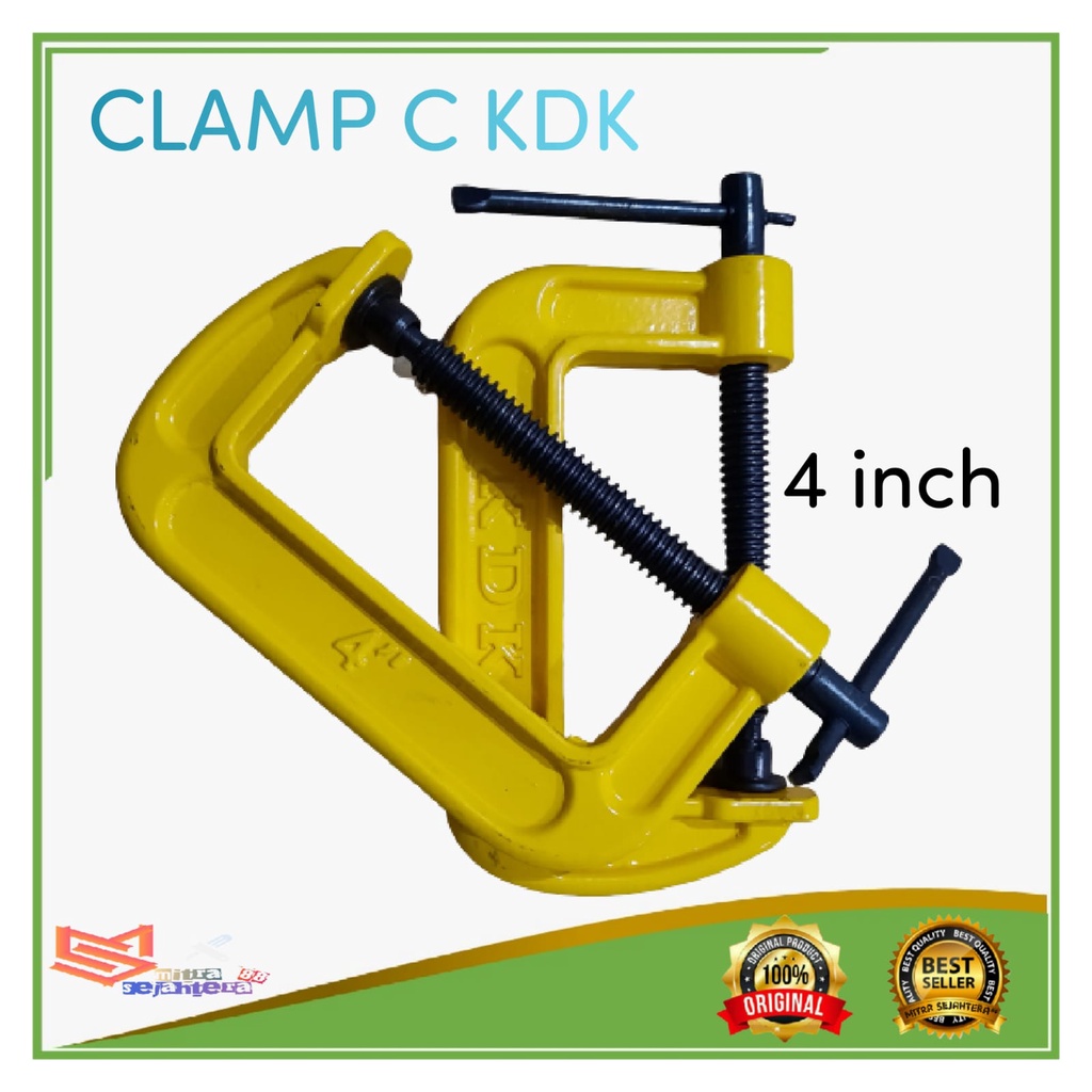 Jual Clam/Klem Catok Jepit C Ukuran 4" KDK | Shopee Indonesia