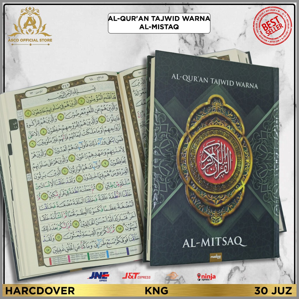 Jual AL-QUR'AN TAJWID WARNA AL-MISTAQ | Shopee Indonesia