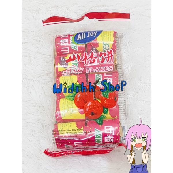 Jual All Joy Haw Flakes / Sanca Kecil / Cemilan Buah Haw Sanca / Permen ...
