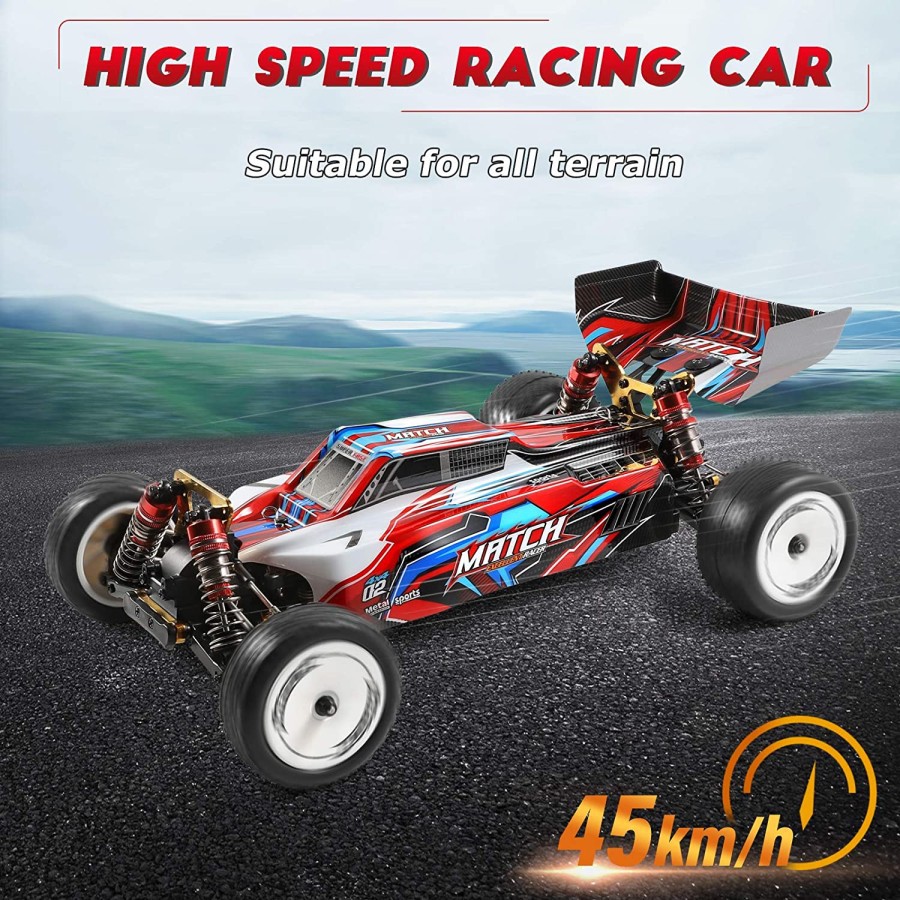 Jual RC Buggy WL 104001 Chassis Metal 45km/h 1/10 4WD Off Road RTR ...