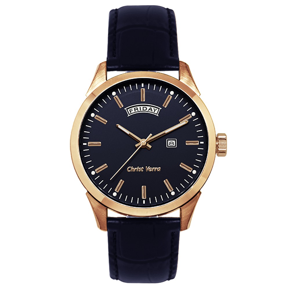 Jual Christ Verra Casual Men's Watches CV 71150G-25 BLU | Shopee Indonesia