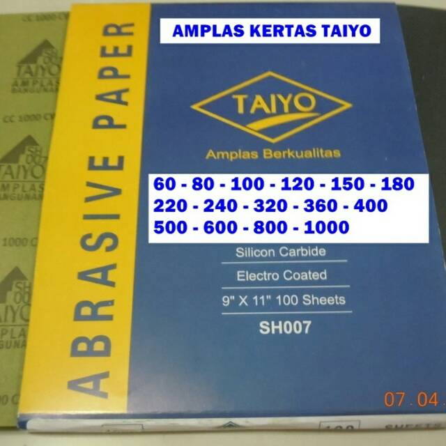 Jual AMPLAS KERTAS PERLEMBAR / AMPLAS GOSOK/AMPLAS GOSOK ANTI AIR ...