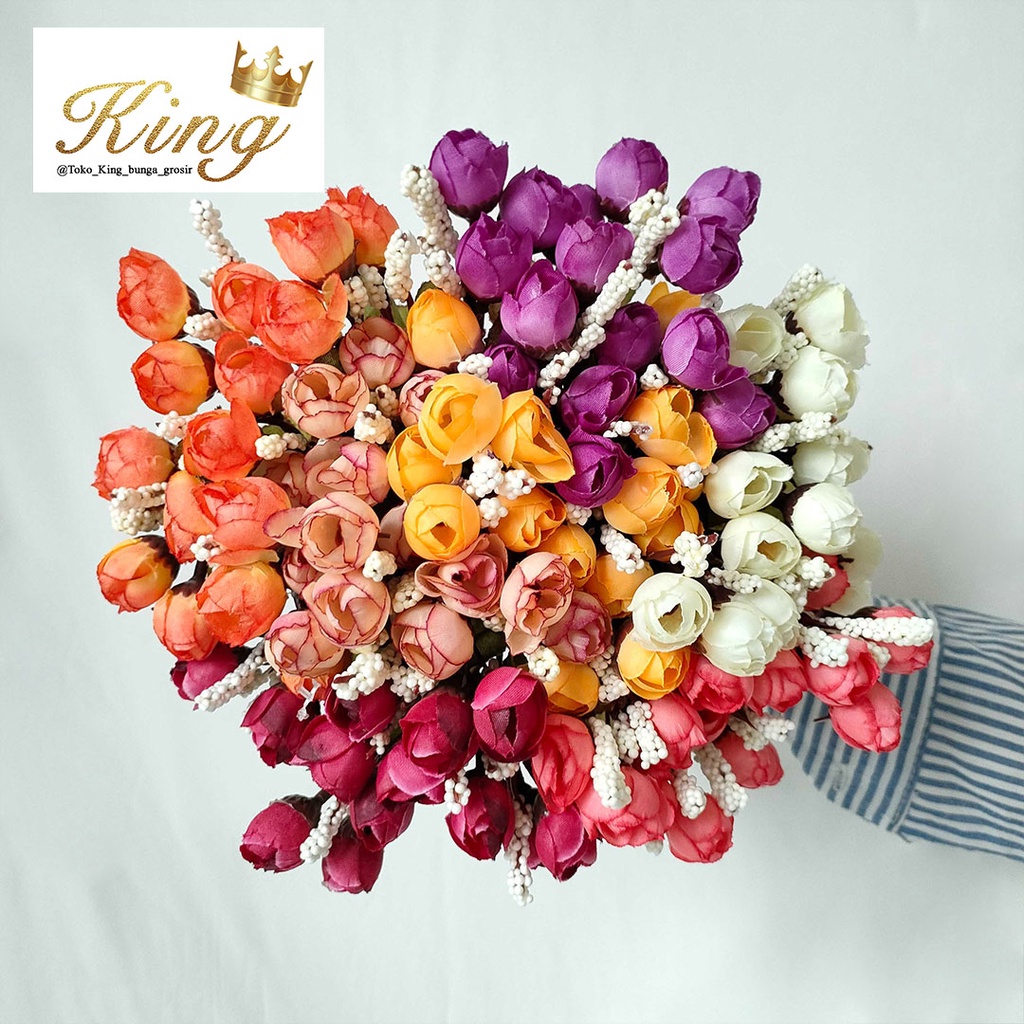 Jual Artificial Tea Flower Bundle Cabang Bunga Palsu Plastik Imitasi ...