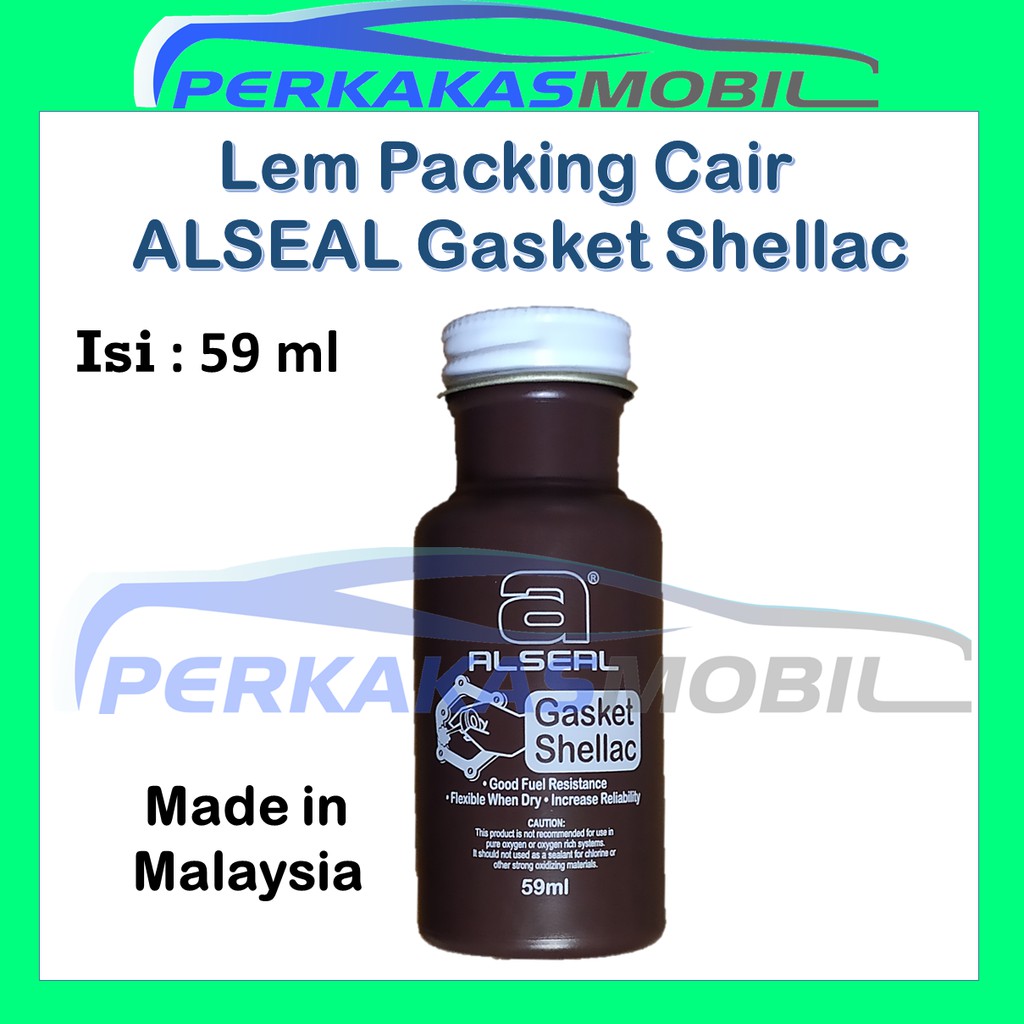 Jual ALSEAL Lem Paking Packing Mesin Gasket shellac Cair (59ml ...