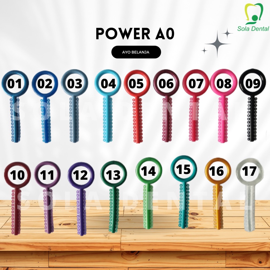 Jual Power O AO Karet ortho Behel Gigi Dental / Power AO Dental / Karet ...