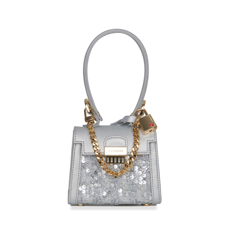 Jual PLAYNOMORE MICRO CANDY tweed silver | Shopee Indonesia