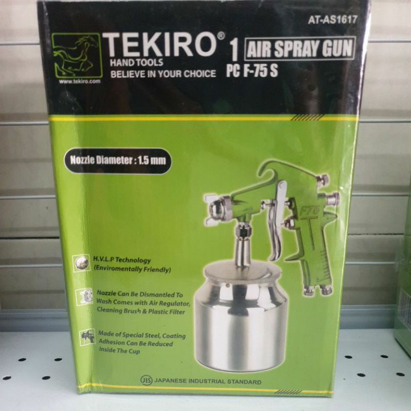 Jual TEKIRO SEMPROTAN CAT TABUNG BAWAH F-75 S / AIR SPRAY GUN | Shopee ...