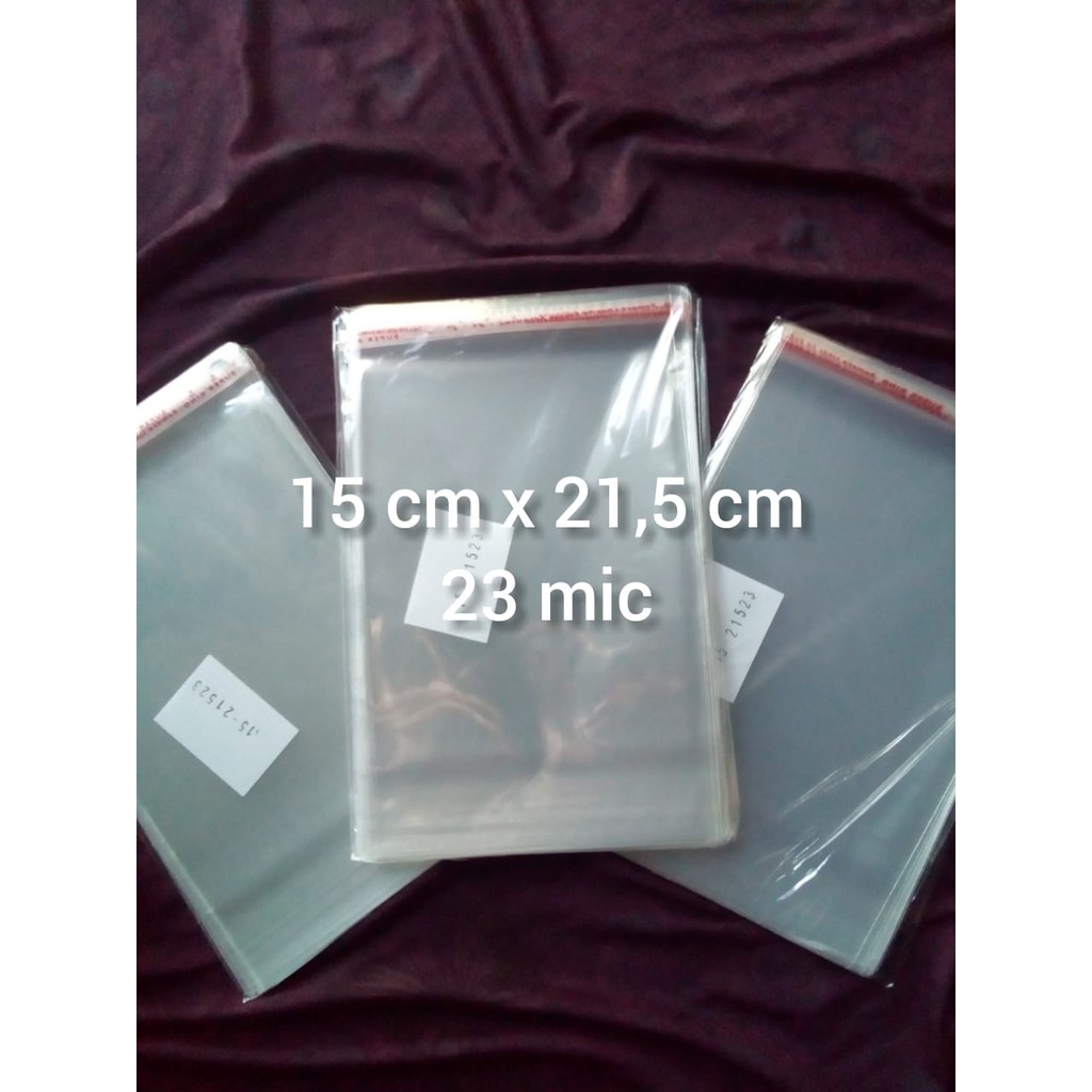 Jual PLASTIK OPP SEAL (15X21,5CM) | Shopee Indonesia