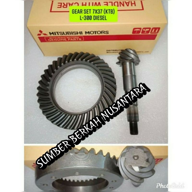 Jual Gear set atau crown wheel gigi gardan l300 diesel 7x37 | Shopee ...