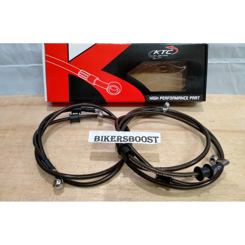 Jual Selang Rem KTC Racing Yamaha NMAX Non ABS carbon black | Shopee Indonesia
