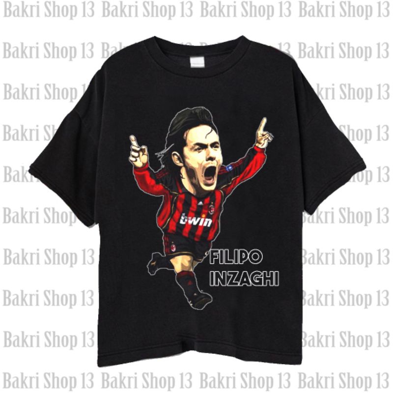Jual Italia Filippo INZAGHI ( Super Pippo ) T-shirt/Kaos Bola Vintage ...