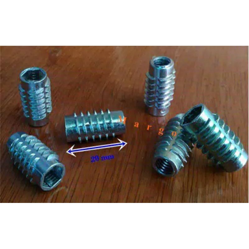 Jual BAUT MUR NANASAN OE M6X20 BAUT MUR KNOCK DOWN BAUT NANASAN MEBEL ...