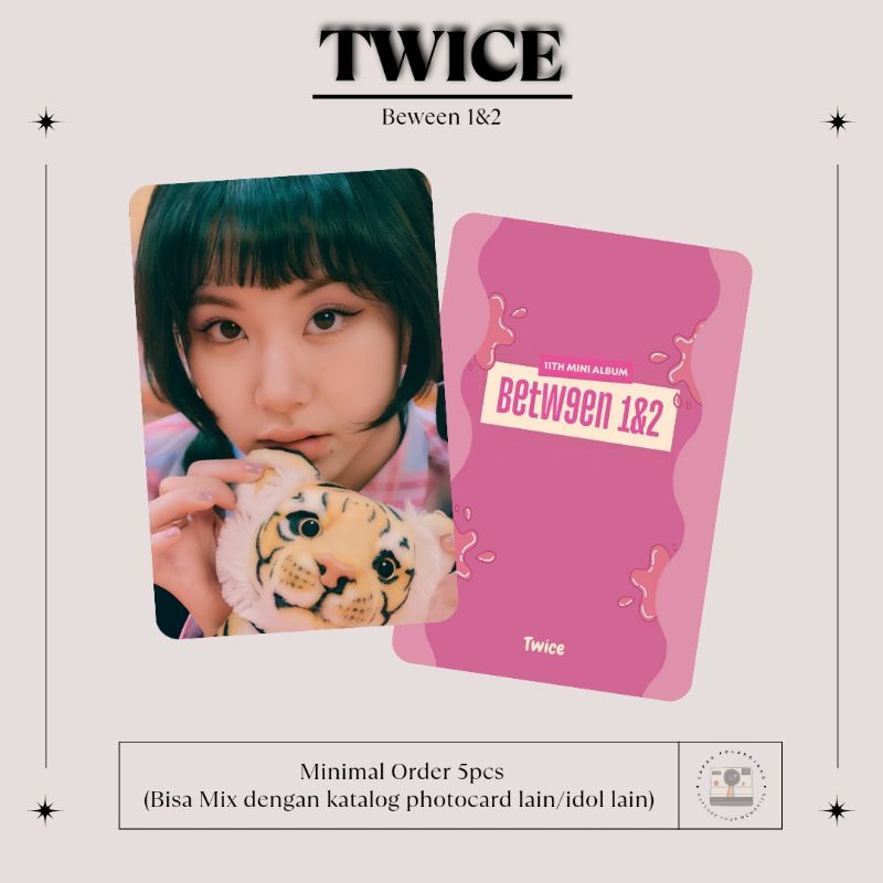 Jual PHOTOCARD TWICE - BETWEEN 1&2 (UNOFFICIAL) | Shopee Indonesia