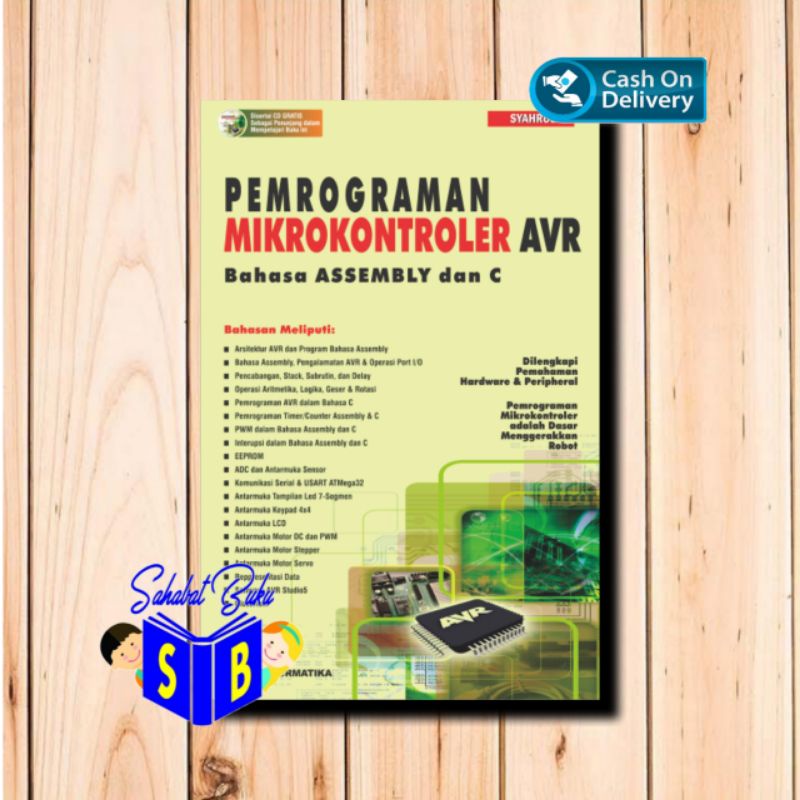 Jual PEMROGRAMAN MIKROKONTROLER AVR Bahasa ASSEMBLY dan C + CD ...