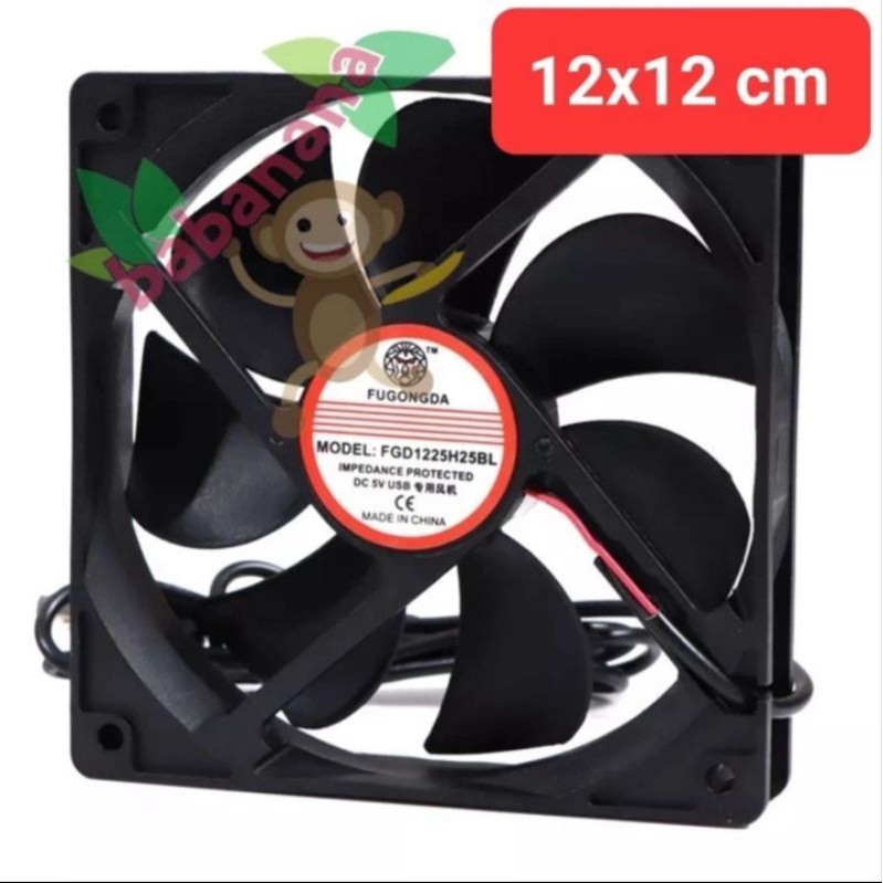 Jual Fan 12x12cm 5V kipas cooler router modem usb external cooling ...