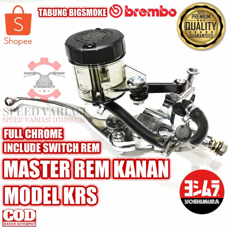 Jual MASTER REM KANAN MODEL KRS YOSHIMURA SAMURAI TABUNG BIG SMOKE ORIGINAL FULL CHROME | Shopee ...