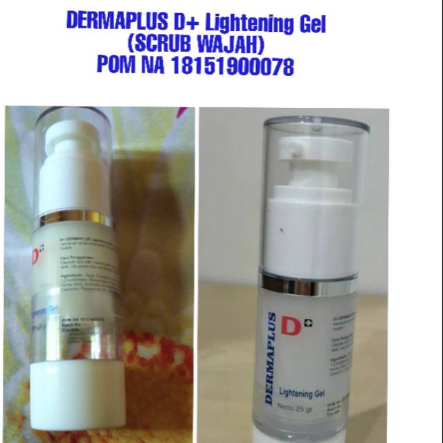 Jual Scrub wajah (dermaplus lightening gel) | Shopee Indonesia
