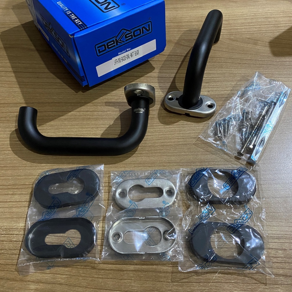 Jual HANDLE DEKKSON LHTR 84030 OVAL MATT BLACK Gagang Pintu Hitam ...