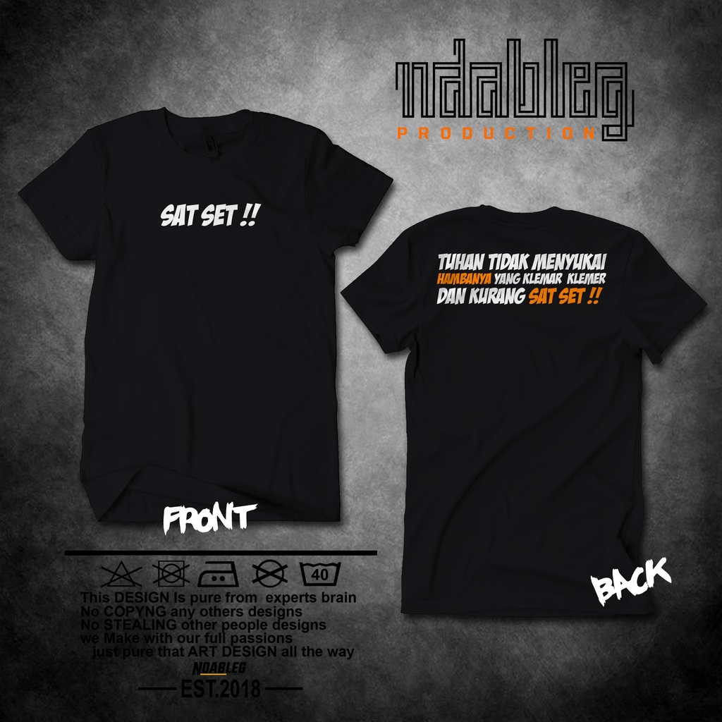 Jual kaos sat set kaos viral sat set | Shopee Indonesia