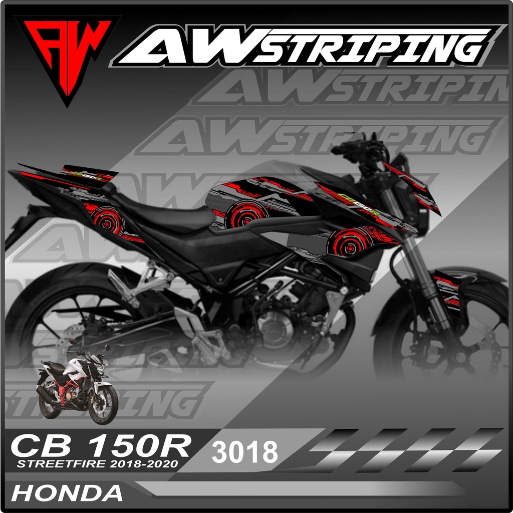 Jual Sticker Striping Variasi CB 150R / CB 150 R Streetfire 2018 2019 ...