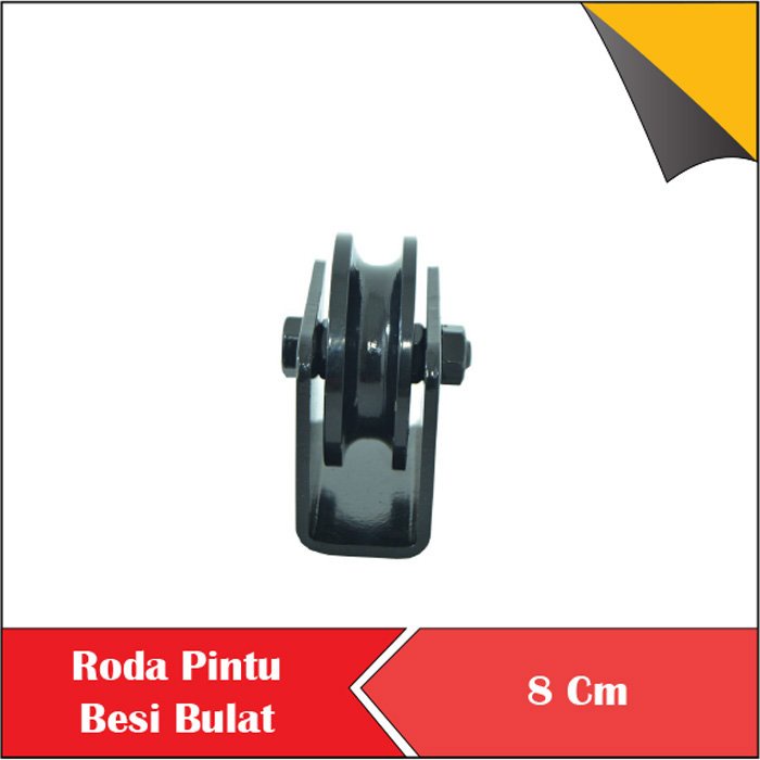 Jual Roda Pintu Pagar Besi Rel bulat (besi bulat) 8 cm per pasang 2 p ...