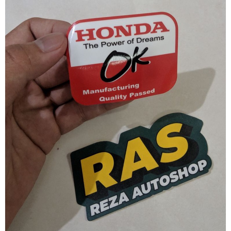 Jual stiker sticker decal mirror honda ok manufacturing | Shopee Indonesia