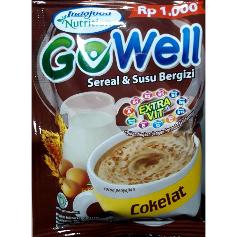 Jual Susu Cereal Go Well Cokelat 29gr Sachet | Shopee Indonesia
