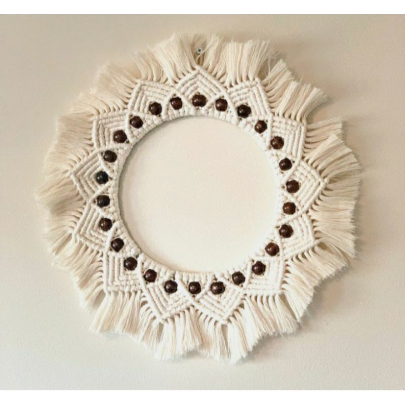 Jual kaca cermin macrame bulat | Shopee Indonesia
