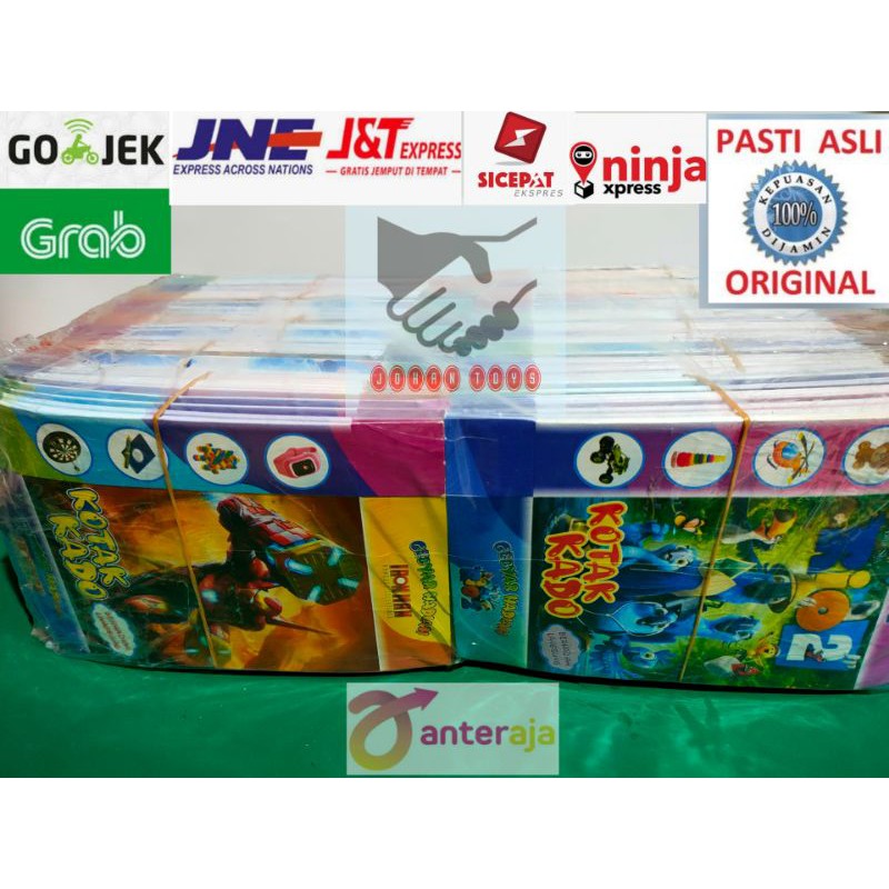 Jual Mainan Kotak Kado Jumbo 9,5×2,5×13CM isi 500 Pcs | Shopee Indonesia