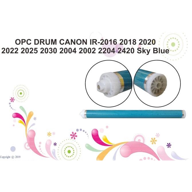Jual Opc Drum Canon Ir-2016 2018 2020 2022 2025 2030 2004 2002 Sky Blue New Original | Shopee ...