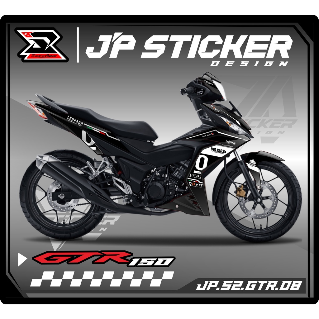 Jual GTR Sticker Striping GTR 150 - Stiker Motor Honda SUPRA GTR 150 ...