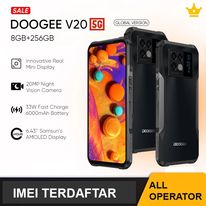 Jual Doogee V20 5G Global Rugged Phone Outdoor | Shopee Indonesia