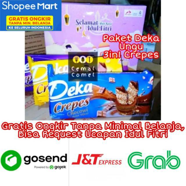 Jual GRATIS ONGKIR Deka Crepes Astor Biscotto Luxury Wafers Parcel Idul ...