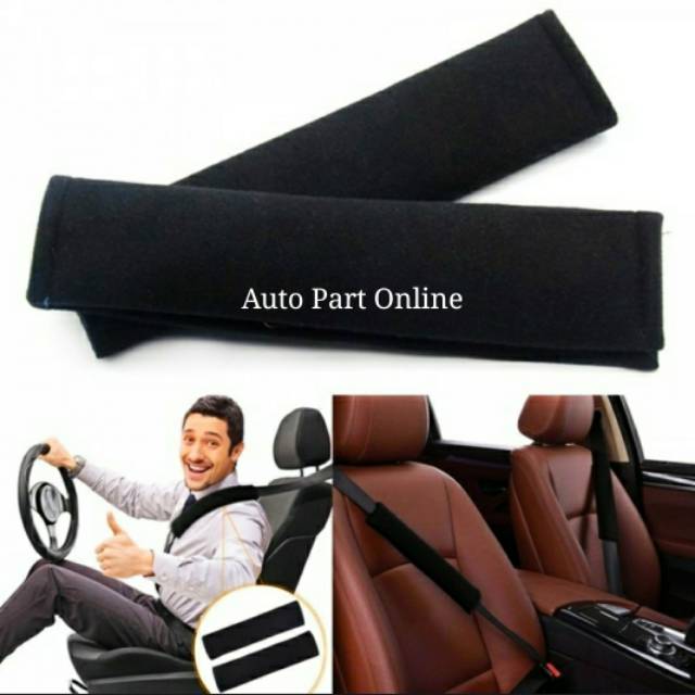 Jual Cover Sabuk Pengaman Seat belt mobil seatbelt safety belt polos ...