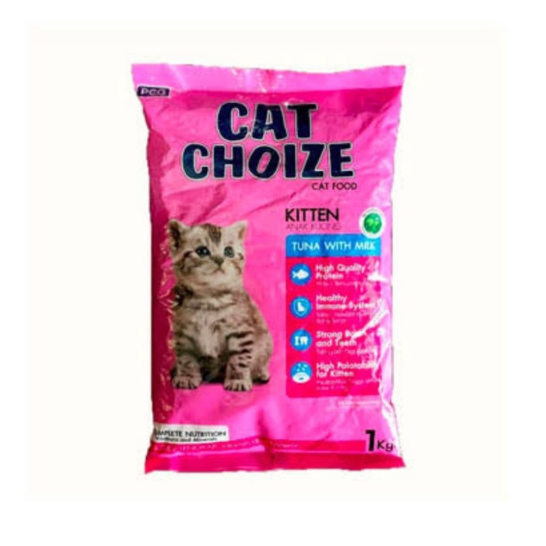 Jual cat choize kitten tuna salmon 1kg 1 kilo makanan kucing cat pet ...