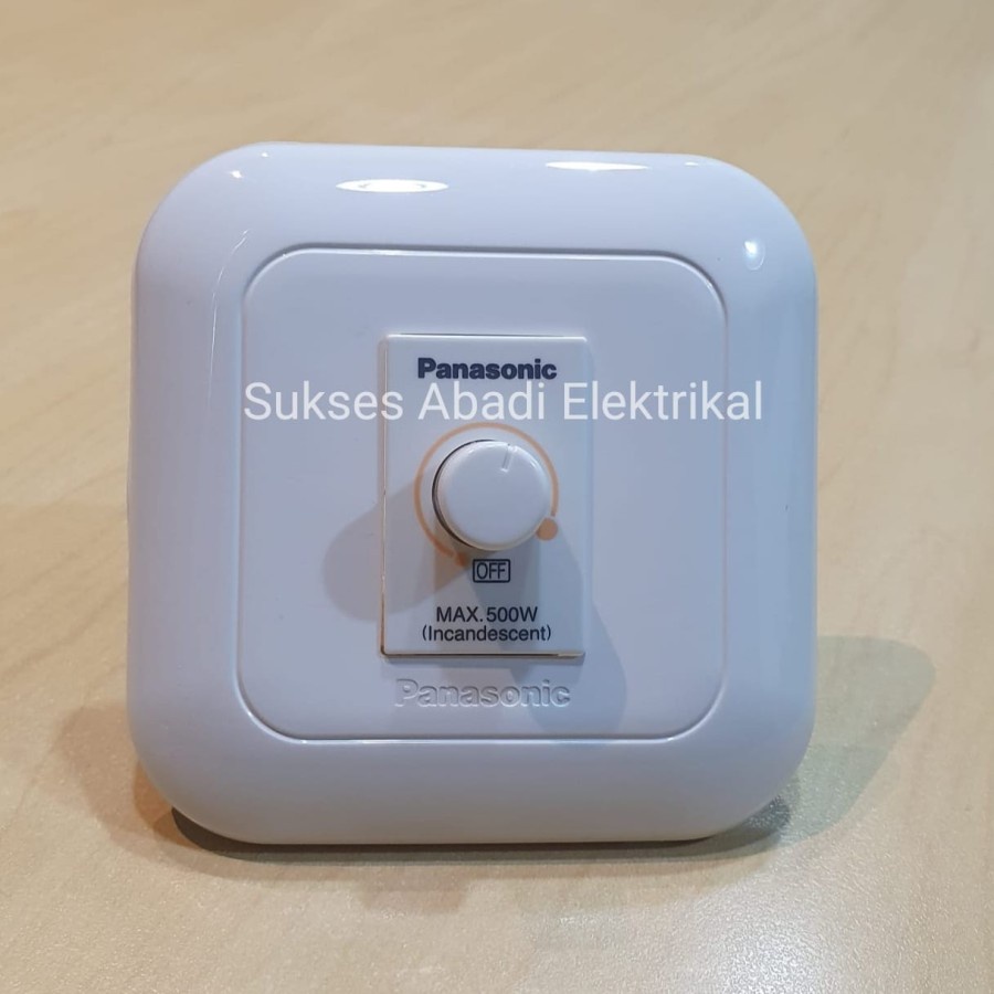 Jual SAKLAR DIMMER PEREDUP LAMPU PANASONIC 500 W WIDE SERIES | Shopee ...