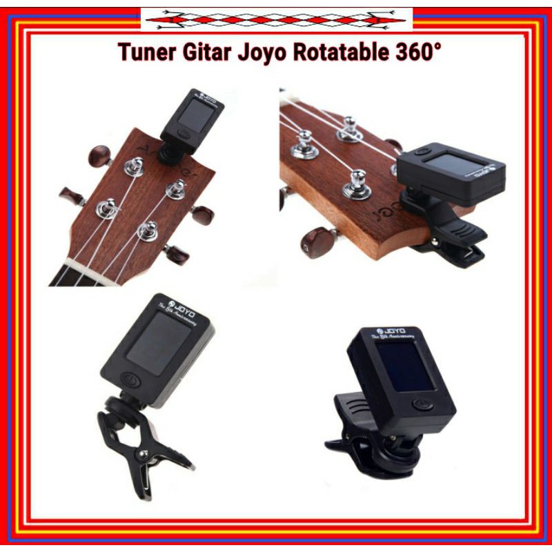 Jual Alat Tuner Gitar Pengatur Nada Joyo 360 Degree | Shopee Indonesia