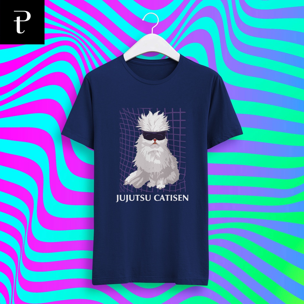 Jual Kaos Kucing Satoru Gojo Jujutsu Catisen | Shopee Indonesia
